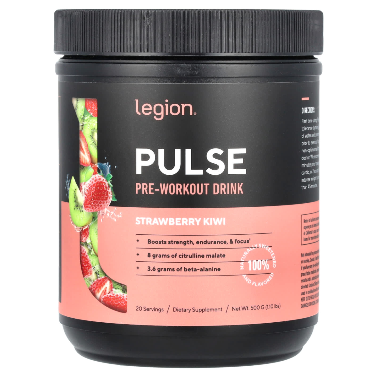 Legion Athletics, Pulse, Pre-Workout Drink, Pre-Workout-Getränk, Erdb ...